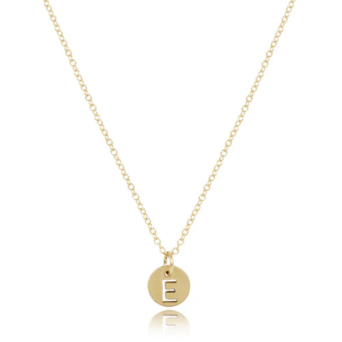 16" necklace gold - respect small gold disc – The Front Porch Lexington